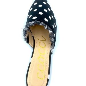 CCOCCI | Shoes | Nwt Black Polka Dot Mules Ccocci Pointed Toe | Poshmark